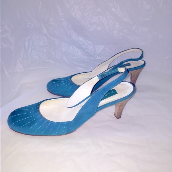 Marc Jacobs | Shoes | Marc Jacobs Teal Slingbacks | Poshmark